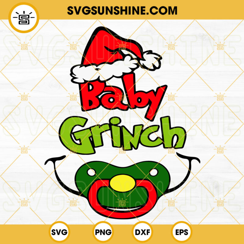 Baby Jack Skellington Grinch Mickey Christmas SVG, Christmas Characters ...