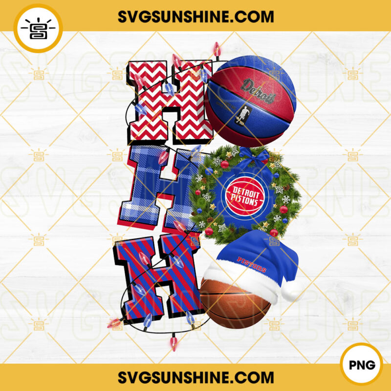 Detroit Basketball Merry Swishmas PNG, Detroit Pistons Basketball ...