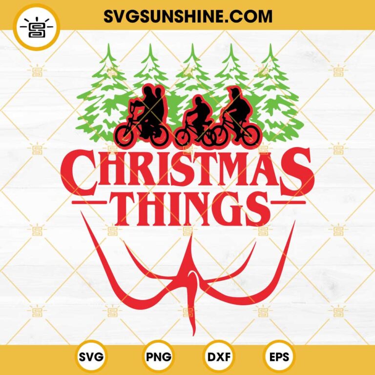 Merry Christmas Stranger Things SVG, The Upside Down SVG, Xmas Lights ...
