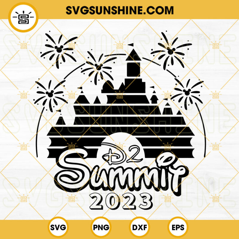 D2 Summit 2023 SVG, Mouse World Summit SVG, Fireworks SVG, Disney ...