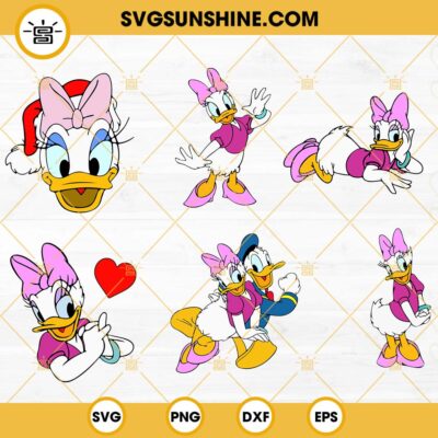 Daisy Duck SVG Bundle, Disney Donald And Daisy Duck SVG, Daisy Duck SVG ...
