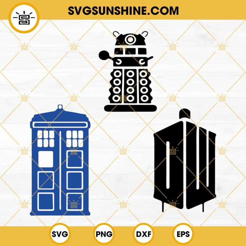 Doctor Who SVG Bundle, TARDIS SVG, Doctor Who SVG PNG DXF EPS Cut File ...