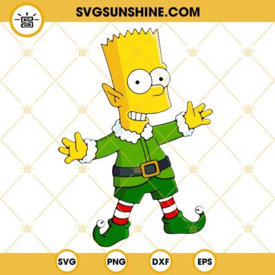 Homer Simpson Santa Hat Christmas SVG PNG DXF EPS Cricut Silhouette ...
