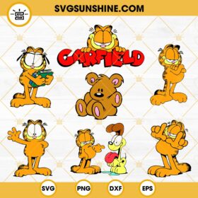 Garfield SVG PNG DXF EPS Cricut Silhouette