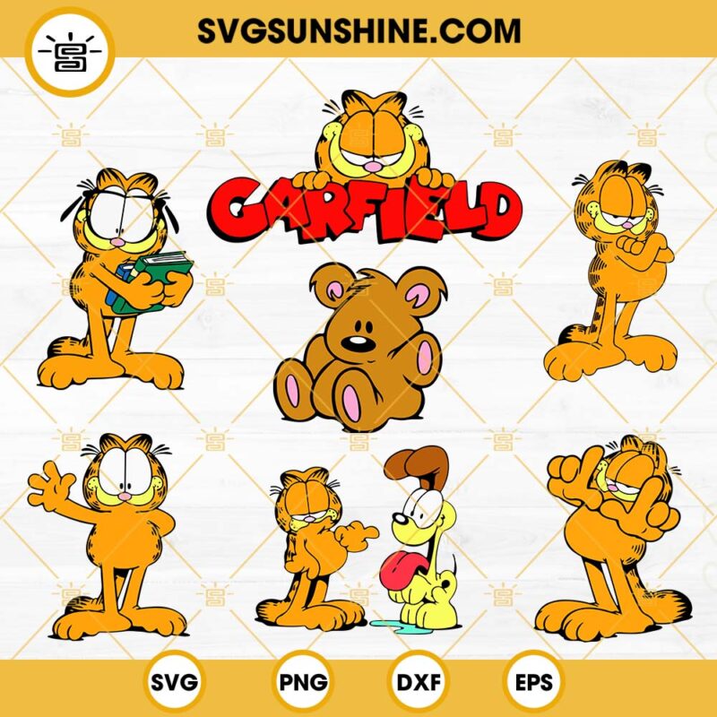 Garfield SVG PNG DXF EPS Cricut Silhouette
