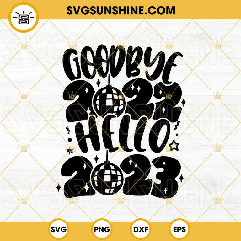 Happy New Year 2023 SVG, 2023 New Year Disco Ball SVG, 2023 SVG