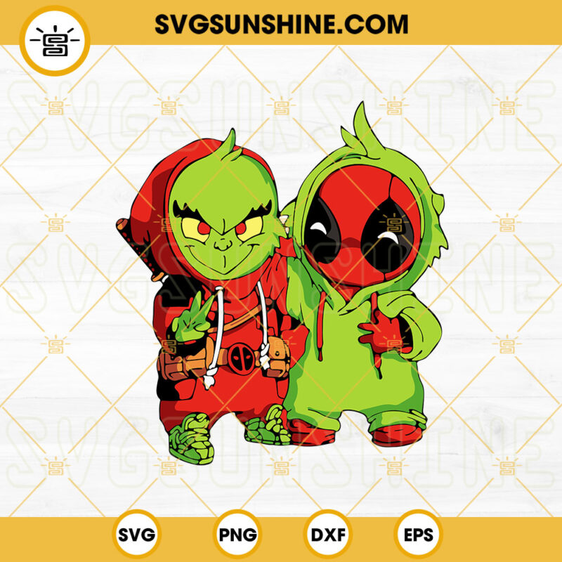 Baby Jack Skellington Grinch Mickey Christmas SVG, Christmas Characters ...