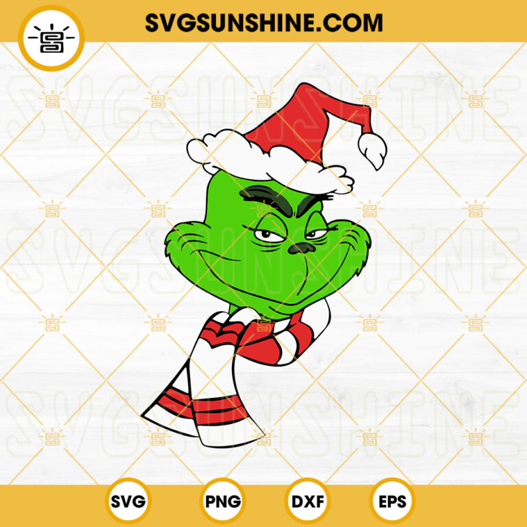 Grinch Smile SVG, Grinch Face SVG, Grinch Christmas SVG PNG DXF EPS ...