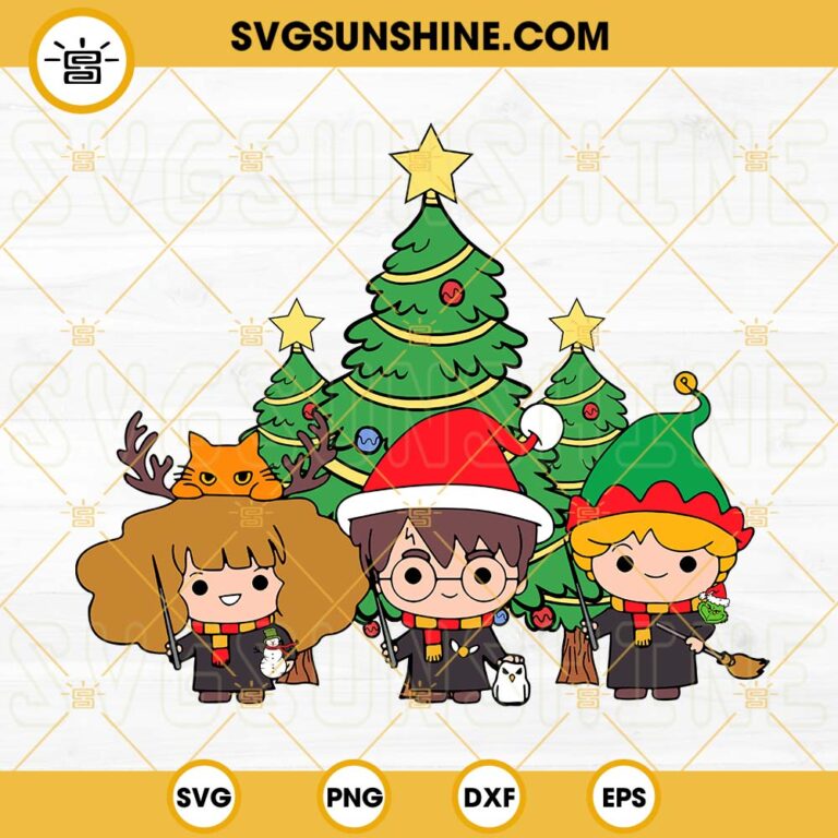 Harry Potter Christmas SVG, Harry And Friends Christmas SVG, Christmas ...