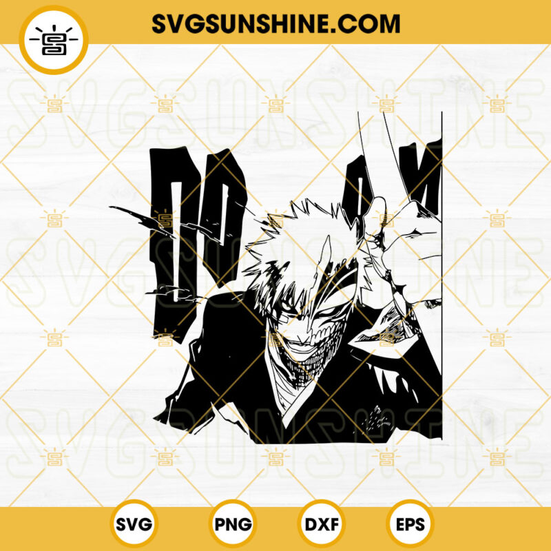 Hollow Mask SVG, Bleach Anime SVG, Japanese Cartoon SVG PNG DXF EPS ...