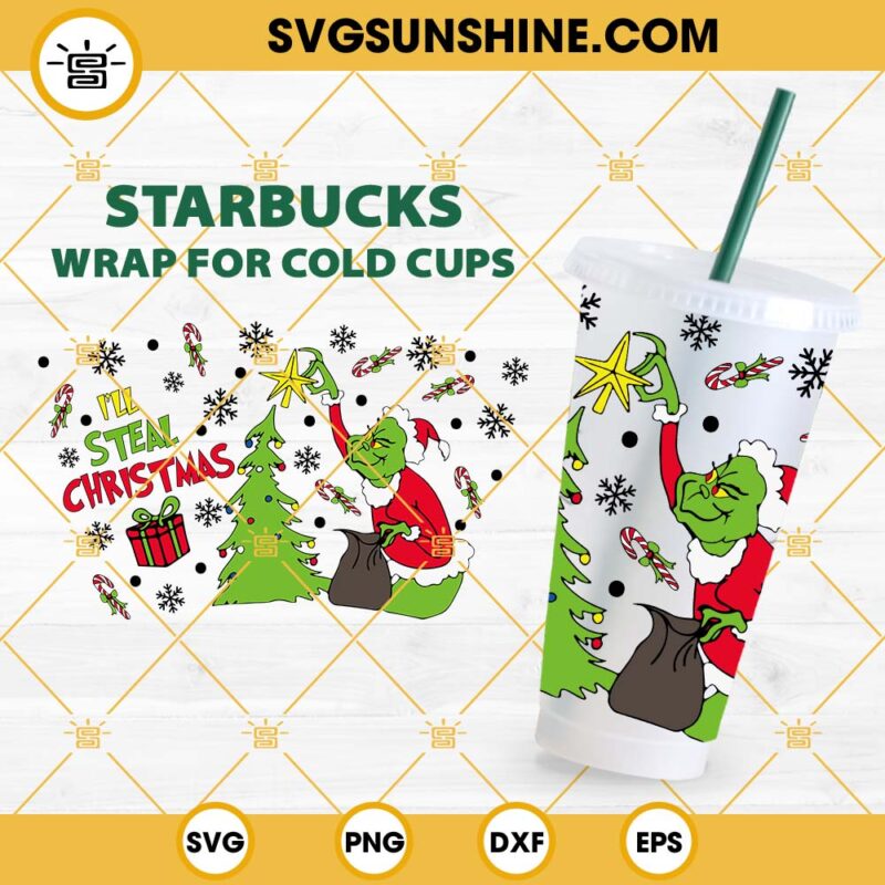 Grinch Christmas Starbucks Wrap SVG, Grinch SVG, Christmas Starbucks ...