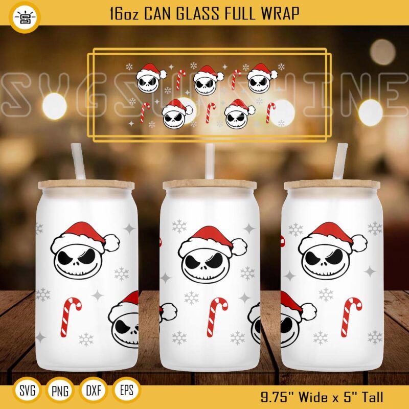 BRIGHT SIDE Halloween Libbey Can Glass 16 oz SVG, GHOST Halloween Can ...