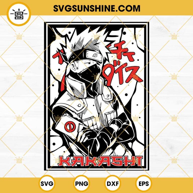 Kakashi SVG, Naruto SVG PNG DXF EPS Cut Files
