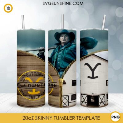 Yellowstone John Dutton Tumbler PNG Designs, Yellowstone 20oz Skinny ...
