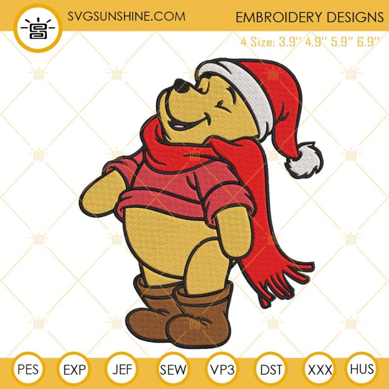 Winnie Pooh Mouse Head Machine Embroidery Designs
