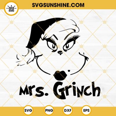 Mr Grinch And Mrs Grinch SVG Bundle, The Grinch Christmas SVG, Grinch ...