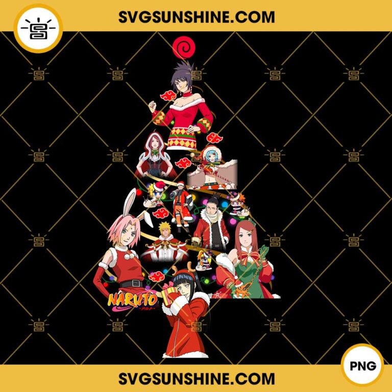 Naruto Christmas Tree PNG, Anime Christmas Tree PNG, Christmas Naruto ...