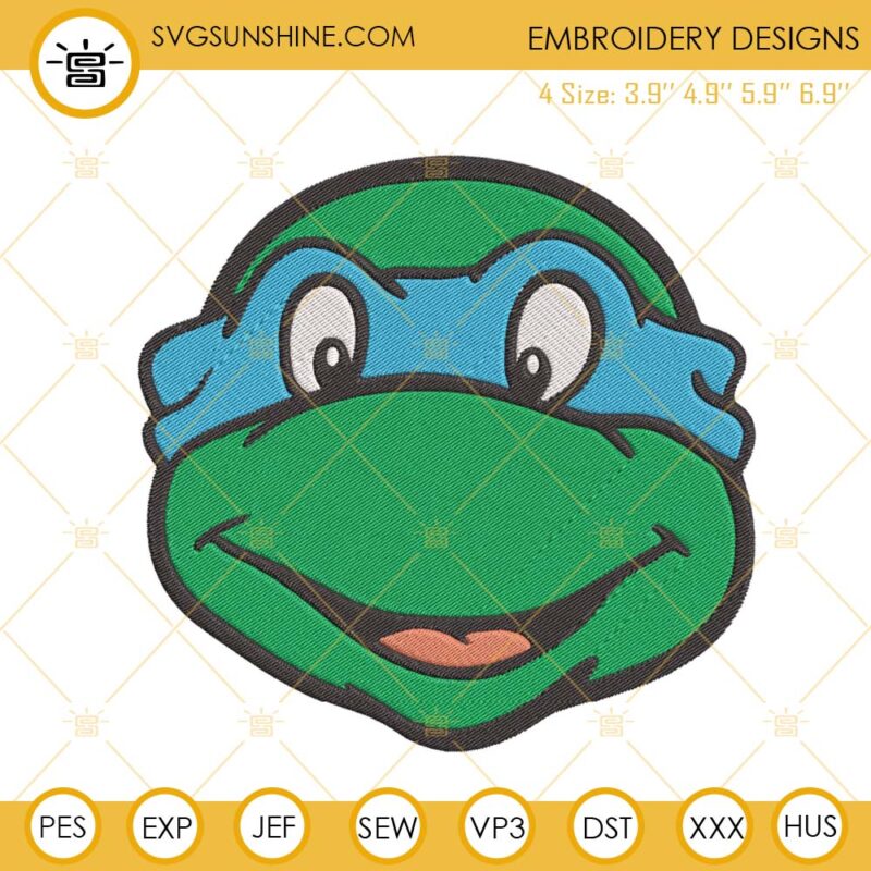Ninja Turtles Embroidery Design, Heroes Comics Embroidery File