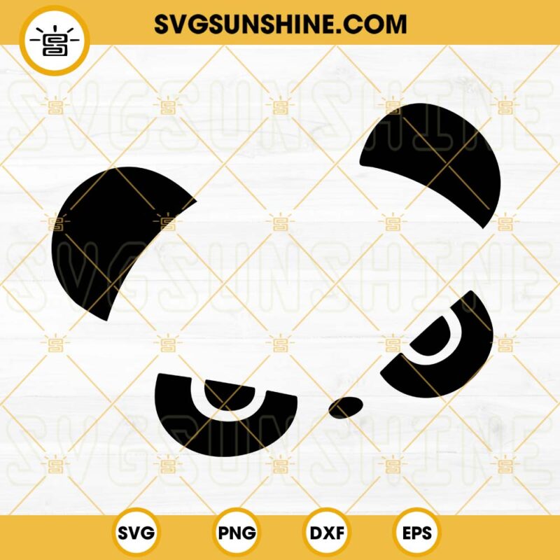 Panda Face SVG, Funny Panda SVG, Cute Panda SVG PNG DXF EPS Files For ...