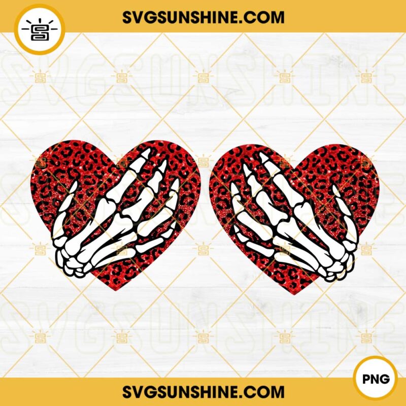 Dead Inside Skeleton Heart Hands PNG, Valentine Skeleton PNG Sublimation