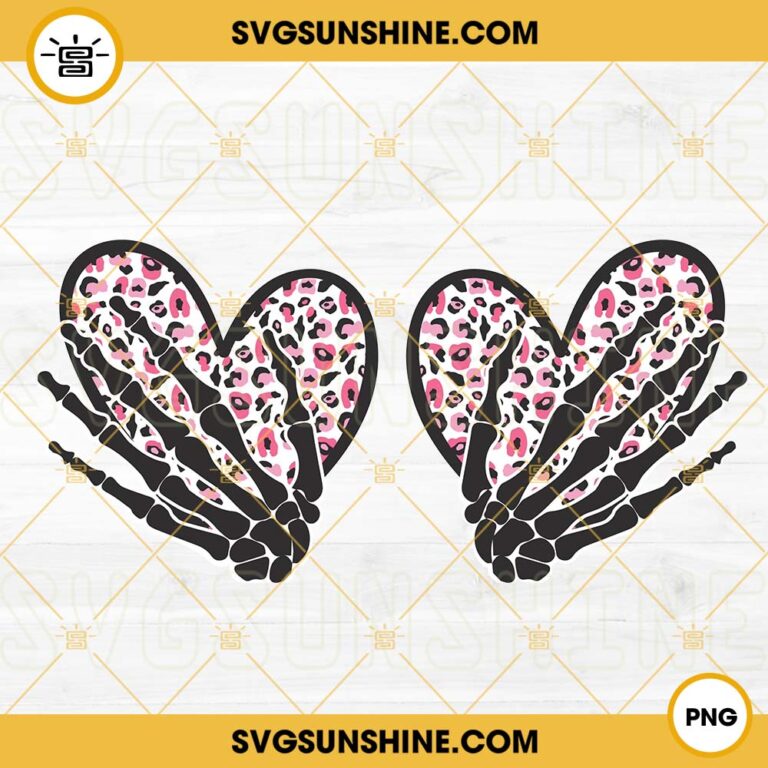 Skeleton Hands Heart SVG, Bones SVG, Funny Valentine SVG PNG DXF EPS Files