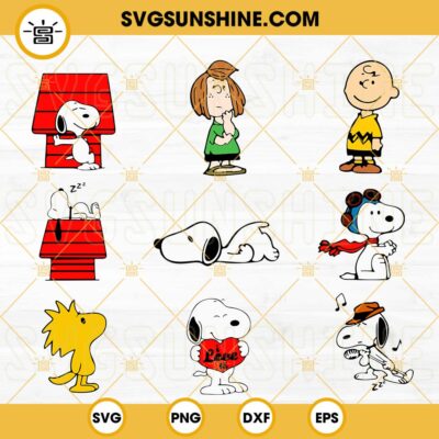 Snoopy SVG Bundle, Peanuts SVG, Charlie Brown SVG, Woodstock SVG ...