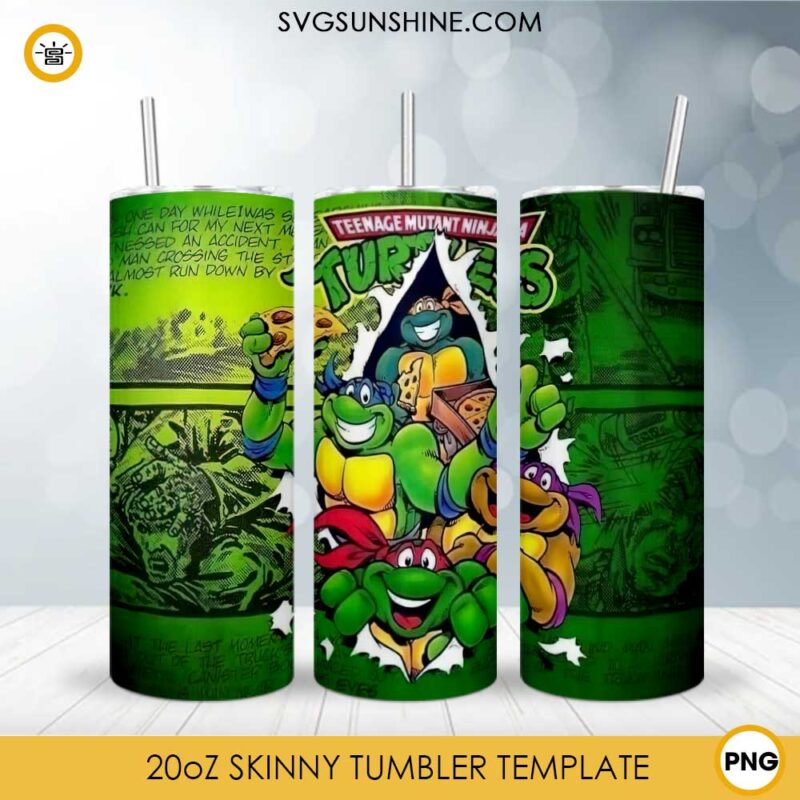 Teenage Mutant Ninja Turtles 20 Oz Skinny Tumbler PNG, Ninja Turtles ...