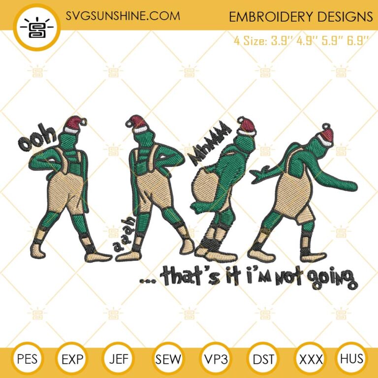 Grinch Tree Maybe Christmas Embroidery Design, The Grinch Embroidery File