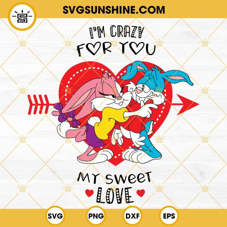 Buster Bunny And Babsy Bunny SVG, Tiny Toon Love Valentine SVG, 90s ...