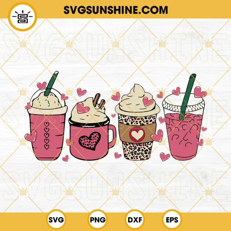 Valentine Coffee Latte SVG, Coffee Lover SVG, Valentines Couple SVG ...