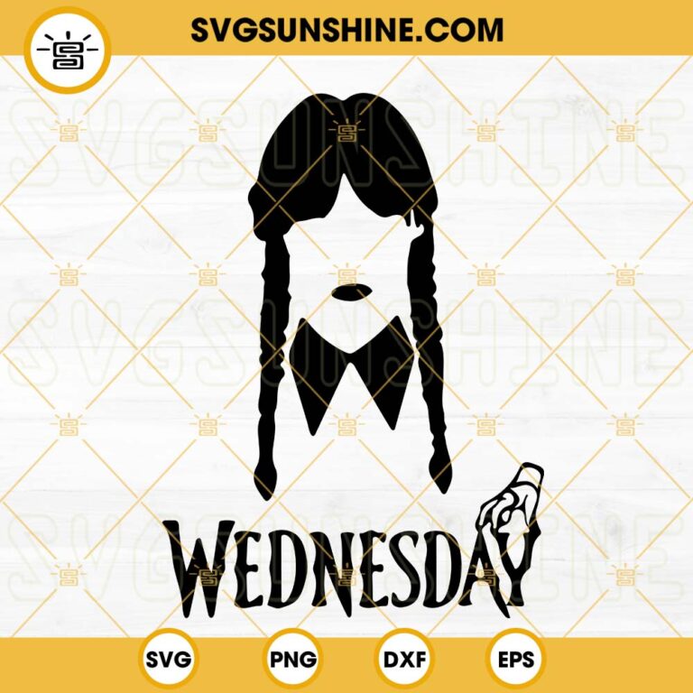 Wednesday Addams SVG, Thing SVG, Wednesday SVG, Addams Family SVG PNG ...