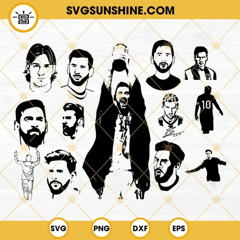 Lionel Messi SVG Bundle, Messi SVG, Lionel Messi World Cup 2022 SVG ...
