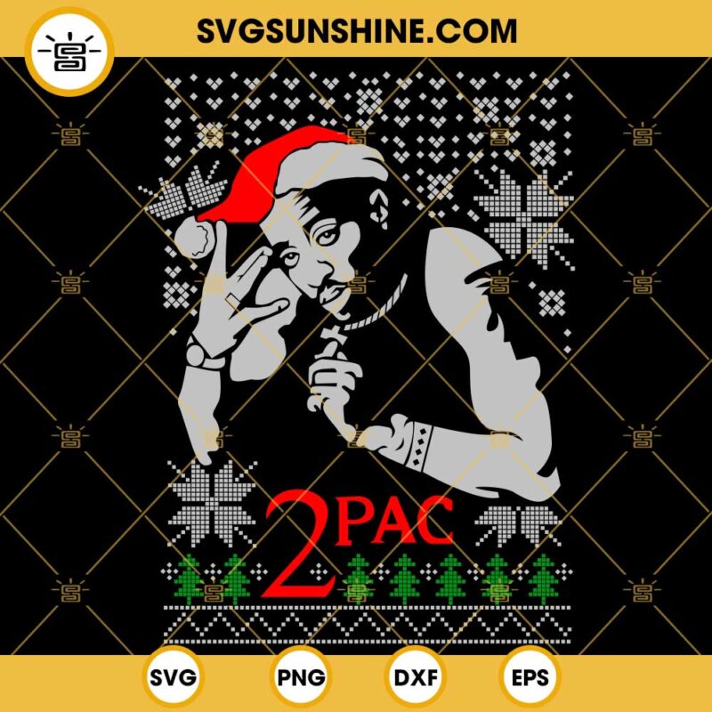 2PAC SVG, Tupac Shakur SVG, Tupac Shakur Portrait SVG, Files For Cricut ...