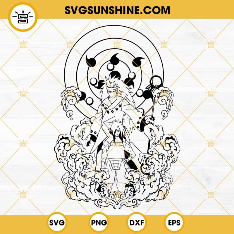 Madara Uchiha SVG, Naruto SVG PNG DXF EPS For Cricut Silhouette Cameo