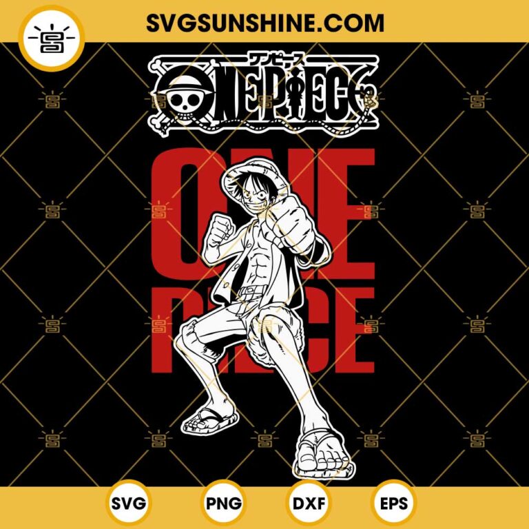 Monkey D Luffy SVG, One Piece SVG PNG DXF EPS For Cricut Silhouette Cameo