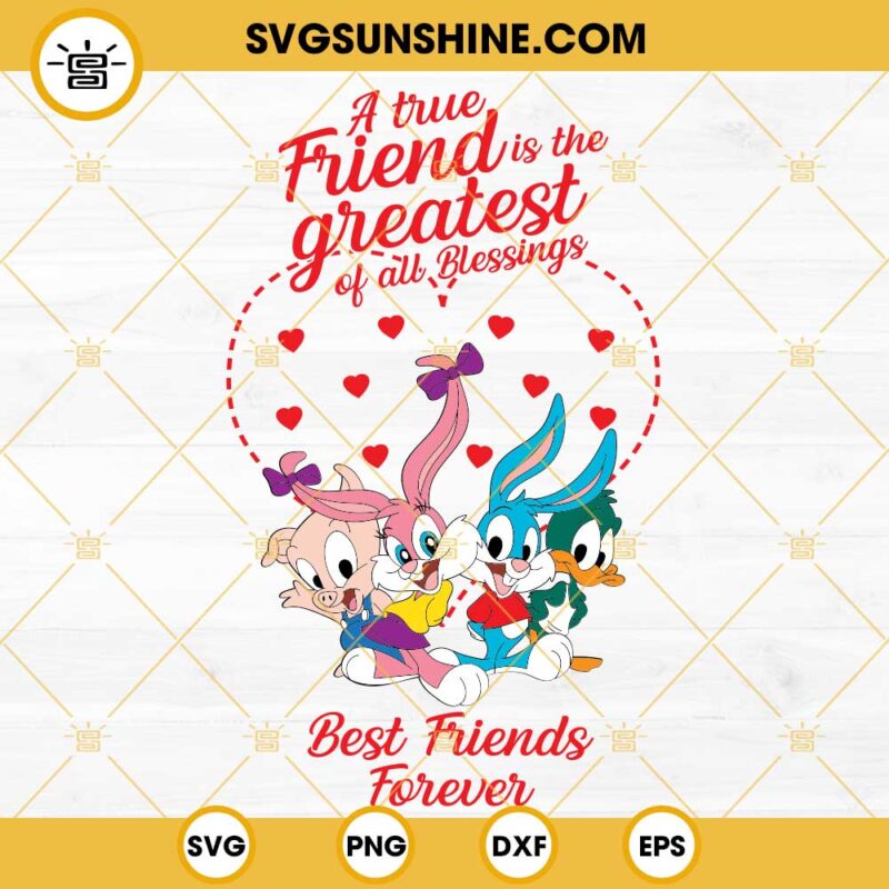 Tiny Toon Love Valentines SVG, Buster Bunny And Babsy Bunny SVG, 90s ...