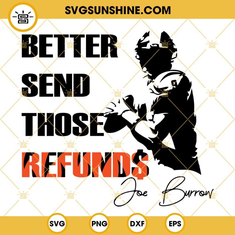 Joe Burrow SVG PNG, Burrow SVG, Cincinnati Bengals SVG, Joe Burrow ...