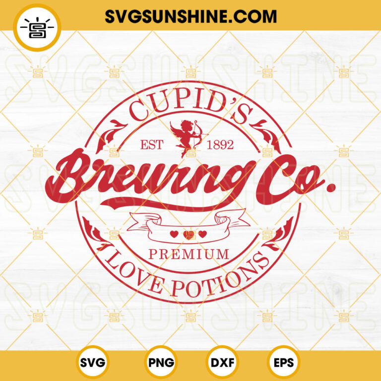 Cupid's Brewing Company SVG, Cupid SVG, Valentine's Day SVG PNG DXF EPS ...