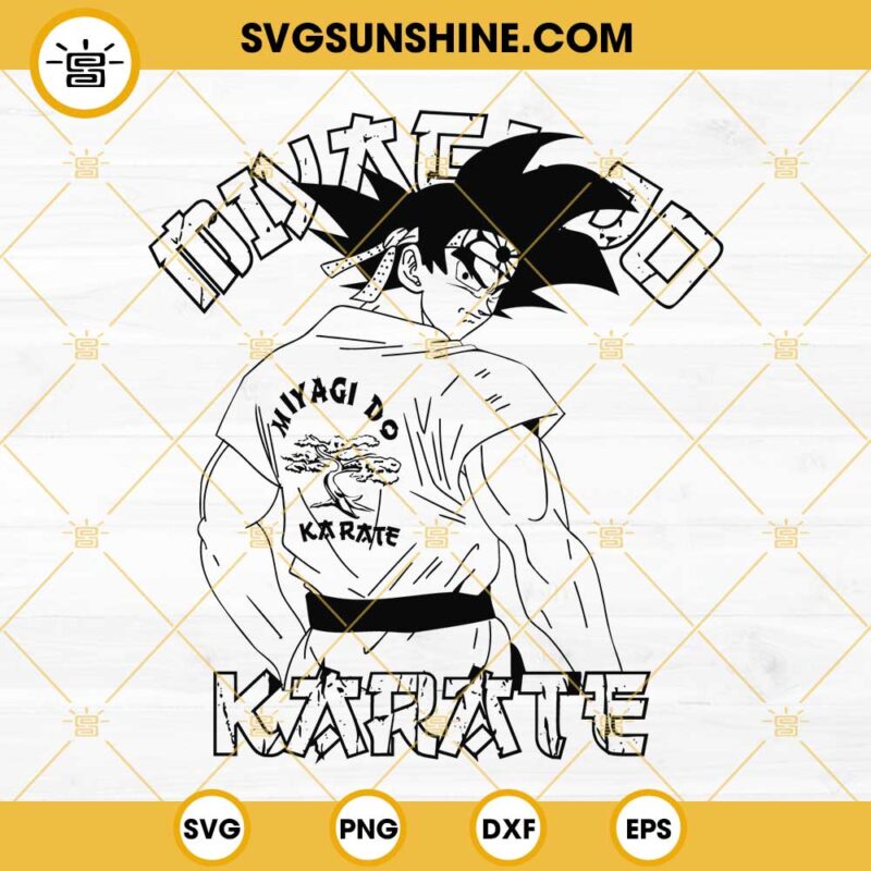 Goku Miyagi Do Karate SVG, Dragon Ball Super SVG PNG DXF EPS Cricut