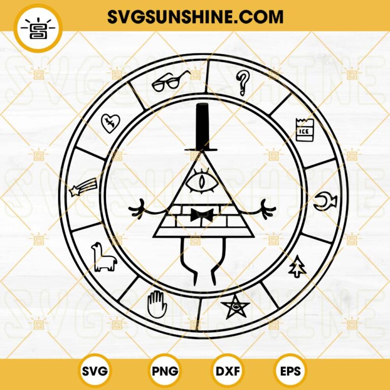 Bill Cipher SVG, Gravity Falls PNG DXF EPS Files For Cricut