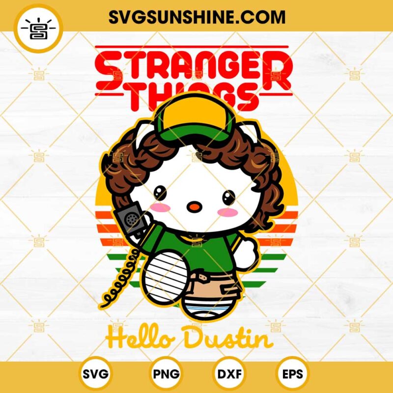 Hello Kitty Eleven SVG, Eleven Stranger Things SVG PNG DXF EPS Cricut