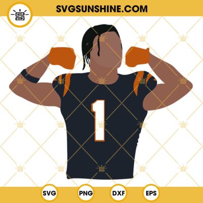 Ja'Marr Chase SVG, Cincinnati Bengals SVG, NFL SVG