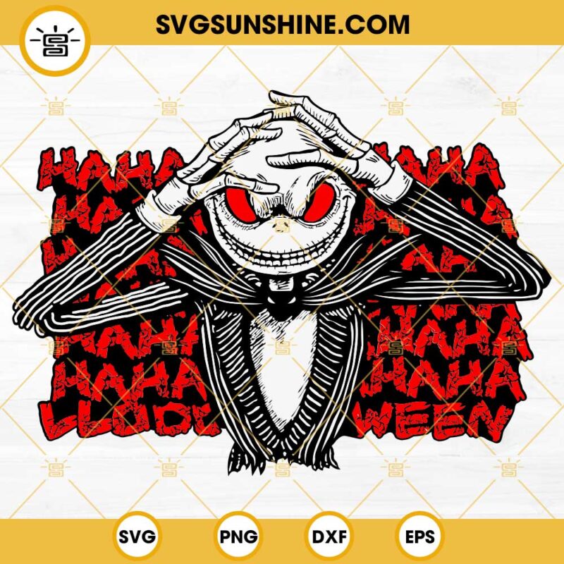 Jack Skellington Ha Ha Ha SVG, The Nightmare Before Christmas SVG PNG ...