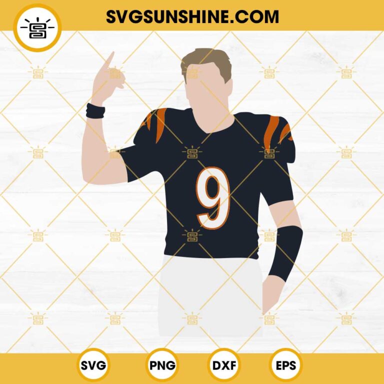 Cincinnati Bengals Joe Burrow SVG, Who Dey SVG, Joe Burrow SVG, Bengals SVG