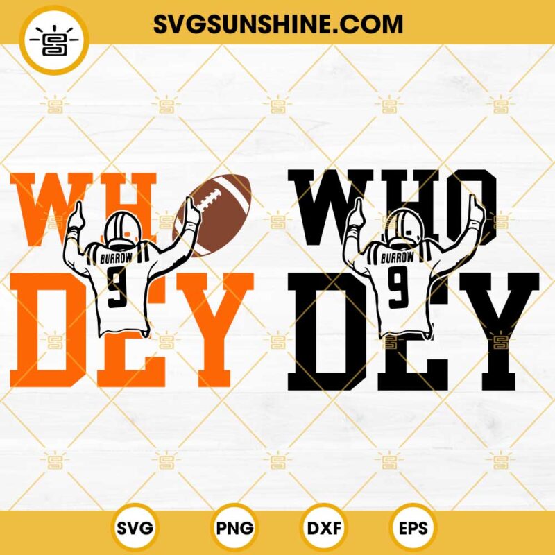 Joe Burrow SVG PNG, Burrow SVG, Cincinnati Bengals SVG, Joe Burrow ...