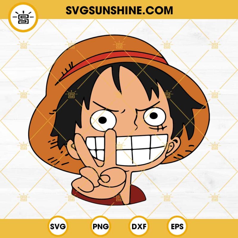 Luffy SVG, One Piece SVG PNG DXF EPS Cricut