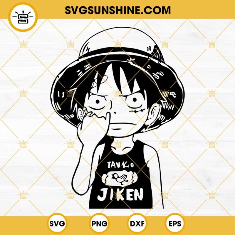 Luffy SVG, One Piece SVG PNG DXF EPS Cricut