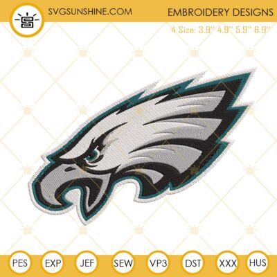 Philadelphia Eagles Logo Embroidery Files, NFL Football Team Machine ...