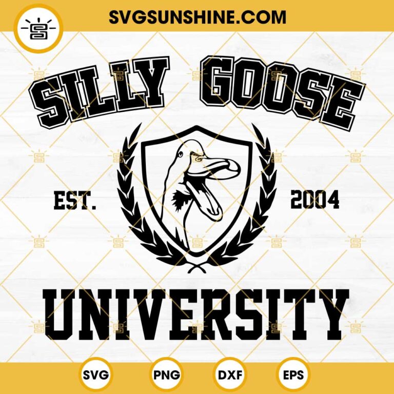 Silly Goose SVG, Funny SVG PNG DXF EPS Files For Cricut