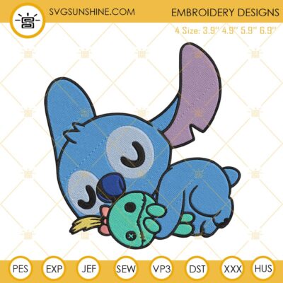 Stitch Sleeping Embroidery Designs, Stitch And Scrump Embroidery ...